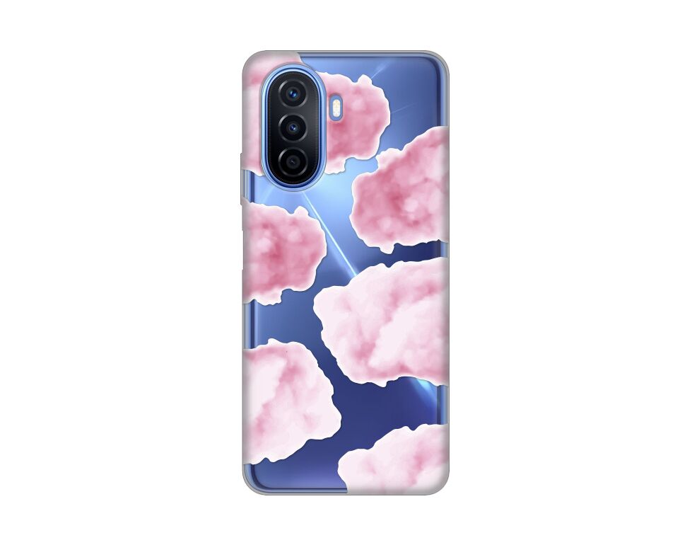 Silikonska futrola PRINT Skin - Huawei Nova Y70/Nova Y70 Plus Pink Clouds