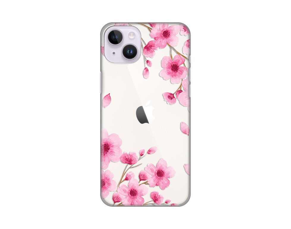 Silikonska futrola PRINT Skin - iPhone 14 Plus Rose flowers