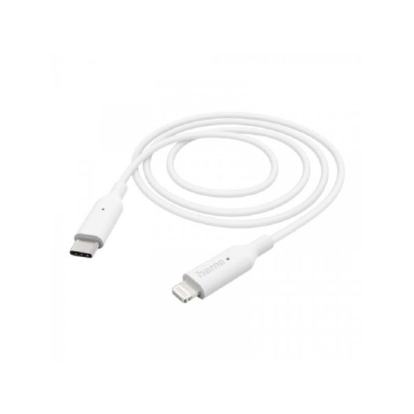 HAMA Kabl USB-C na Lightning , 480 Mbit/S, 1m, Beli