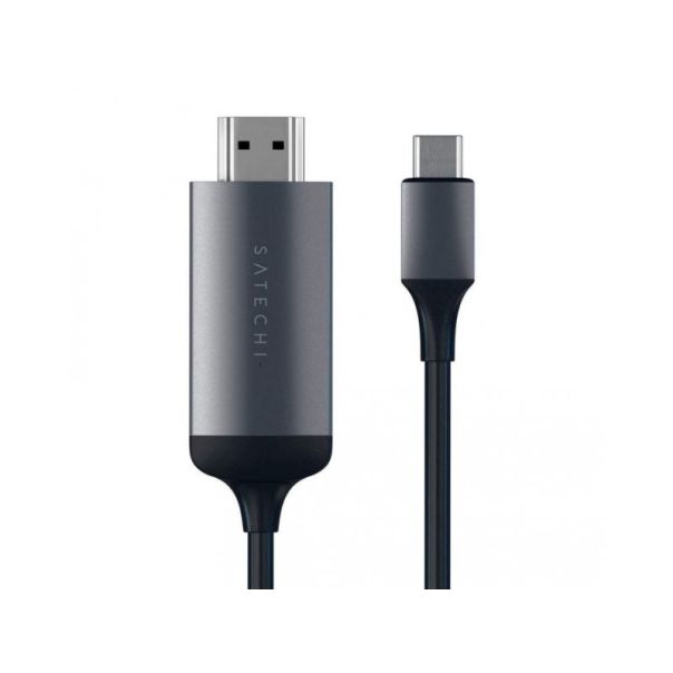 SATECHI Aluminium Type-C na 4K HDMI Cable, siva