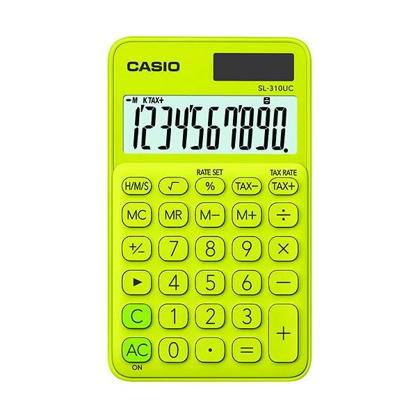 CASIO Kalkulator džepni, žuti SL 310