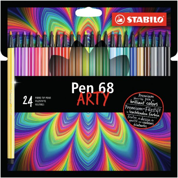 STABILO Flomasteri Pen 68 Arty, set 1/24