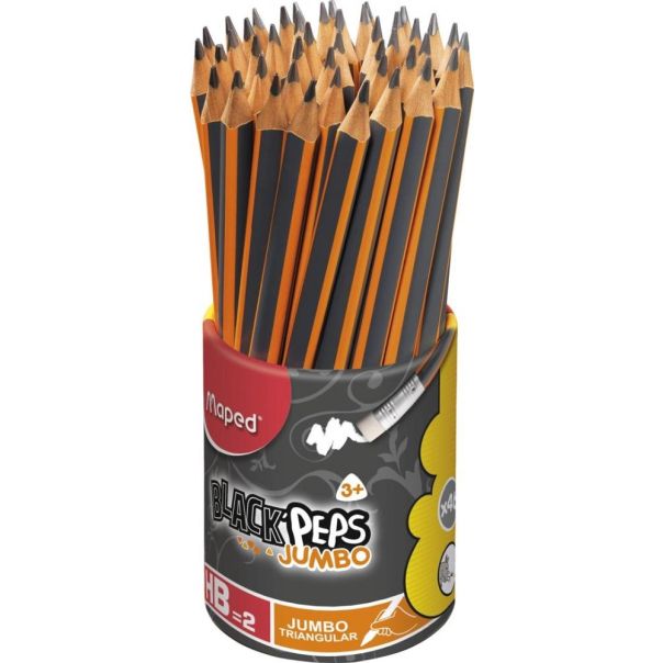 MAPED Grafitna olovka sa gumicom Maxi, set 1/46 HB