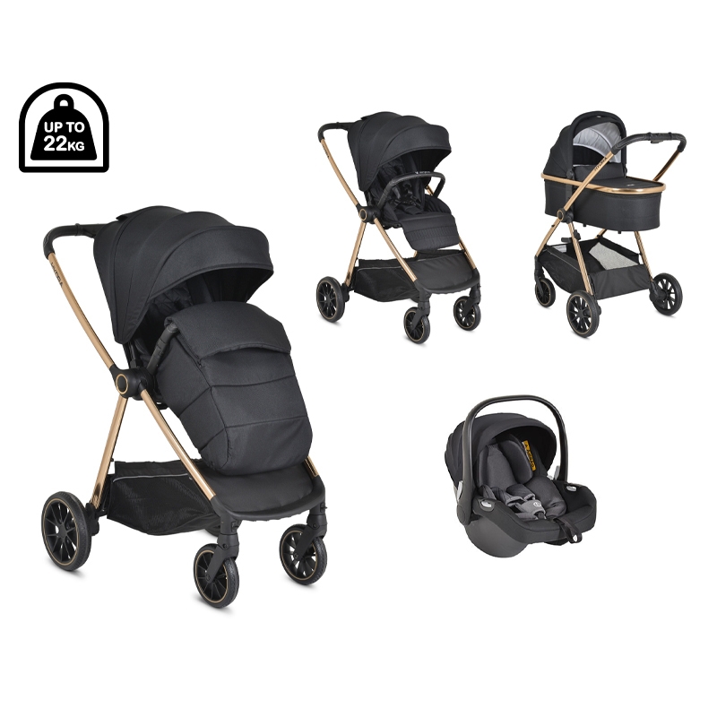 Cangaroo Hydra kolica 3u1 Black