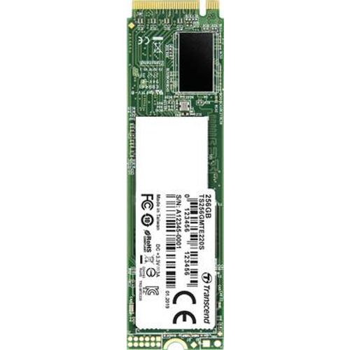 Transcend TS256GMTE220S M.2 NVMe 256GB SSD, Read up to 3300 MB/s, Write up to 1100 MB/s, 2280