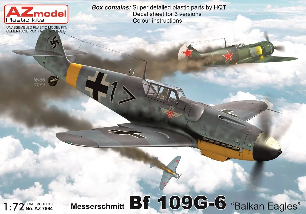 AZ MODEL 1/72 Messerschmitt Bf-109G-6 „Balkan Eagles“