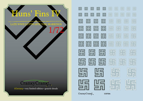 CRANKY CRANK! Huns’ Fins 4, Late WWII Luftwaffe tail markings