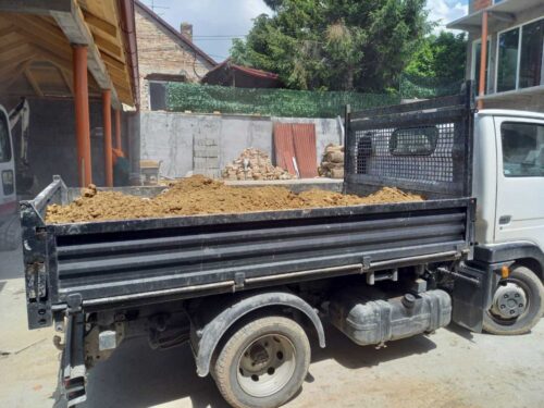 Kamionski prevoz – kiper građevinskog materijala, odvoz šuta