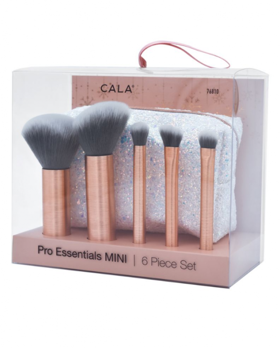 Set četkica za šminkanje CALA Pro Essentials Mini White 76810 6/1