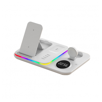 Bezicni punjac 5u1 Magsafe RGB A82 30W beli