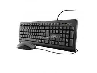 Trust Primo (23970) komplet tastatura US+optički miš crni
