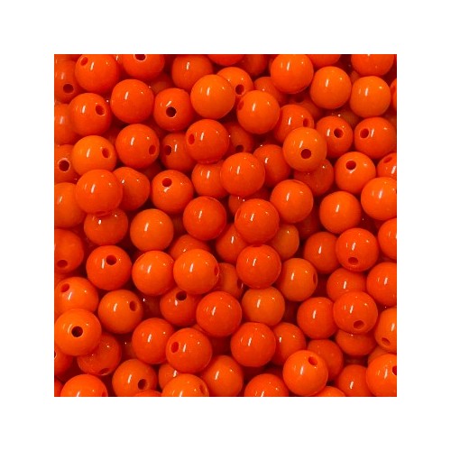 Akrilna perla 10 mm Spicy Orange