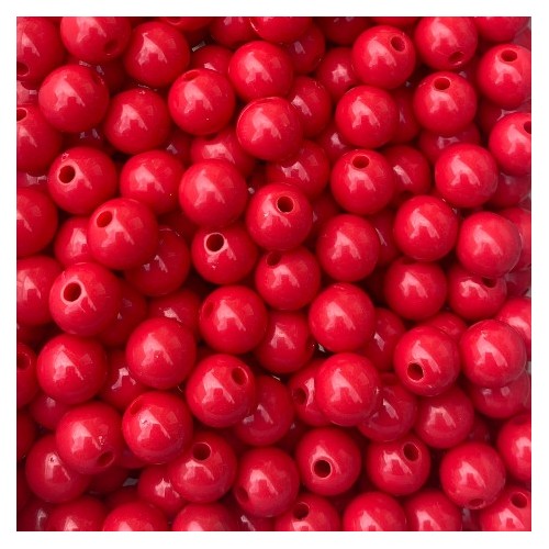 Akrilna perla 10 mm Bright Red