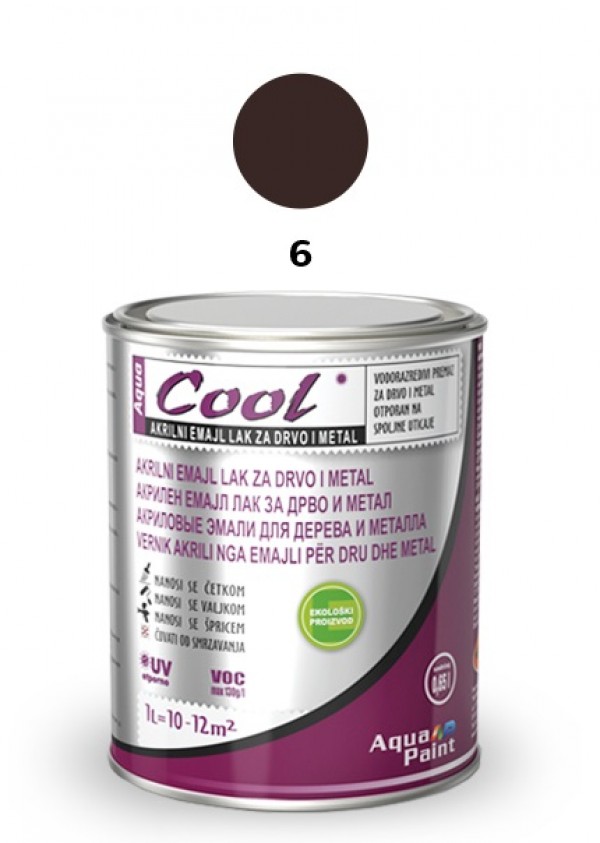 COOL-EMAJL, AKRILNI, 0.65L- 06 T.BRAON