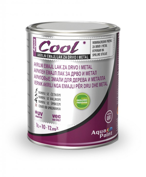 COOL-EMAJL, AKRILNI, 0.65L- 09A ANTRACIT