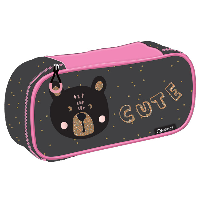 Pernica ovalna 1zip 1preklop Cute Bear compact 22.Connect 48085