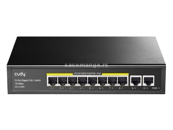 GS1010PE 10-Port Gigabit PoE+ Switch