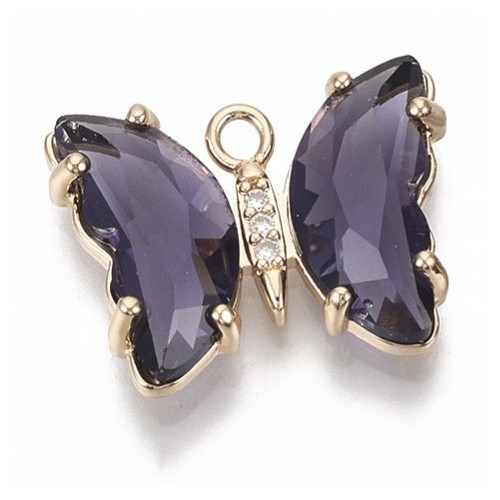 Cubic Zirkonia Leptir Purple