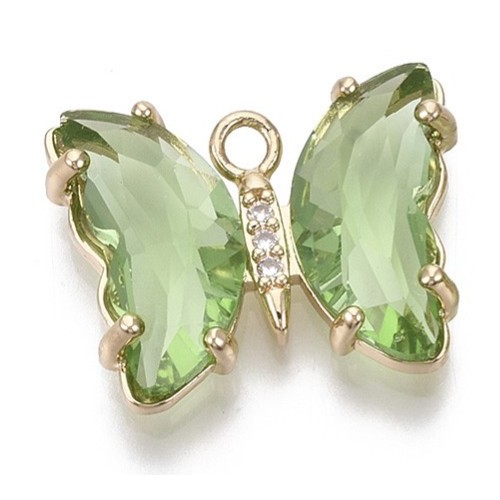 Cubic Zirkonia Leptir Peridot