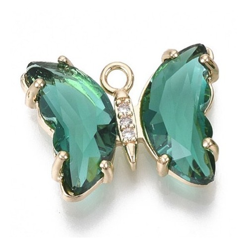 Cubic Zirkonia Leptir Emerald