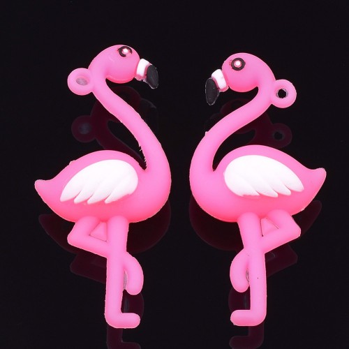 Resin privezak Flamingo