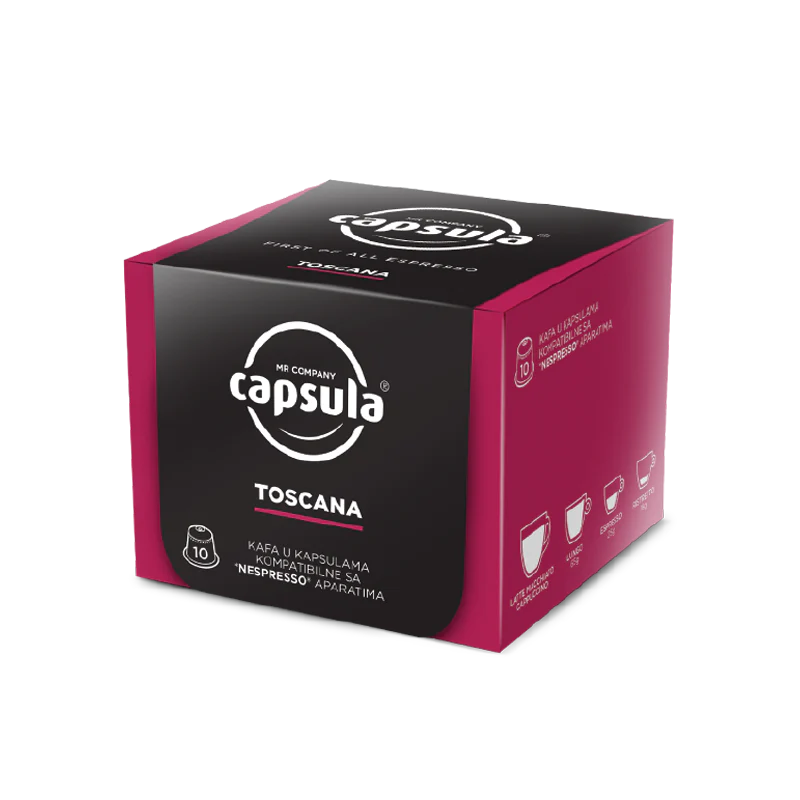 Toscana - kapsule za Nespresso* kompatibilne aparate