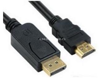 Kabl DisplayPort (M) - HDMI (M) 1.8m crni