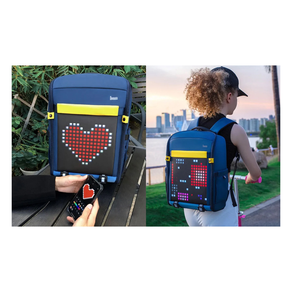 Backpack-S Pixel Art LED BLUE