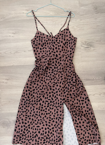 Prelepa Animal print slit haljina L