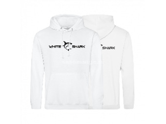 WHITE SHARK HOODED - W - L, Duks beli L