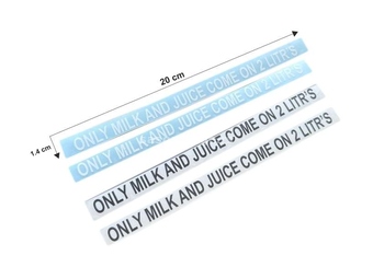 Only milk and juice come on 2 litr's Nalepnice - 2135