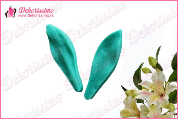 Silikonska modla veiner otisak list, set 2 kom– K3017