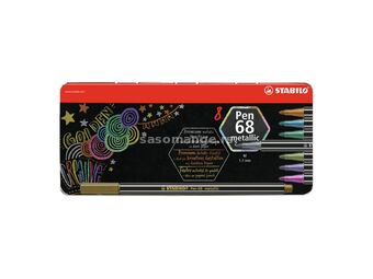 STABILO Flomasteri Pen Metallic box/ set 1/8