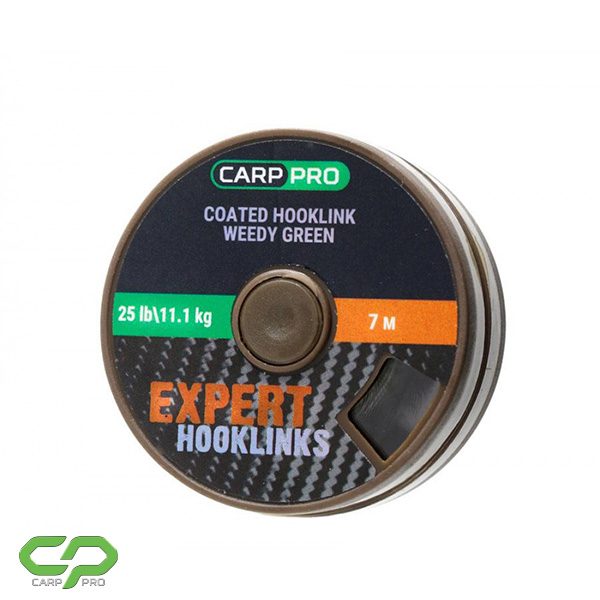 Carp Pro Coated Hooklink Weedy Green 7m 25lb CP3910-125