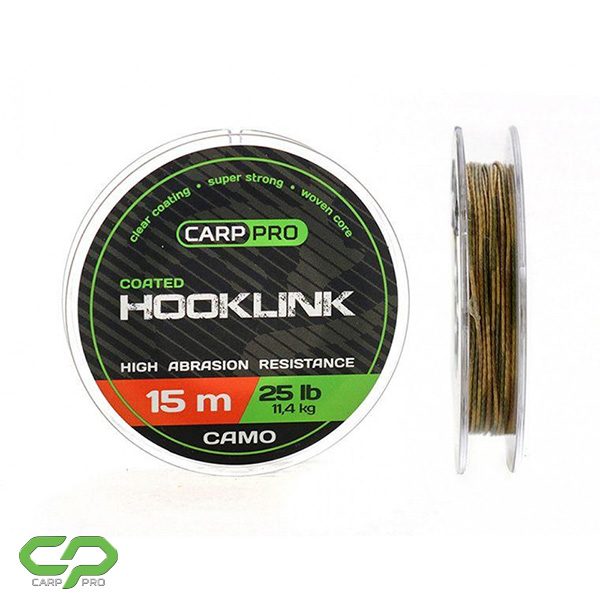 Carp Pro Soft Coated Hooklink Camo 15m 25lb CP4210-025