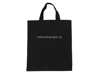 Pamučna crna torba za kupovinu - 38 x 42 cm (torba za doradu)