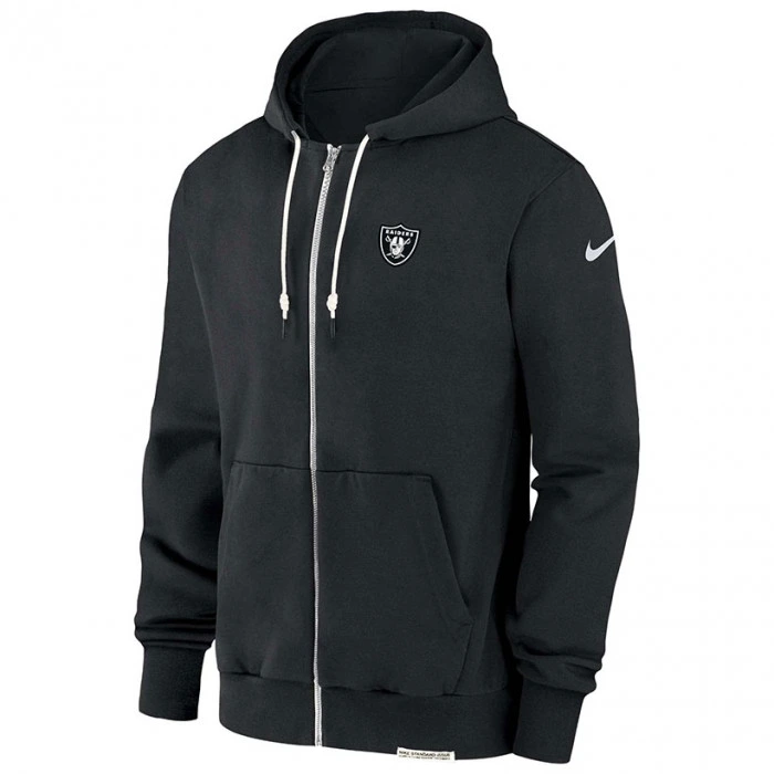 Las Vegas Raiders Nike Dri-FIT 2023 Sideline Player duks sa kapuljačom