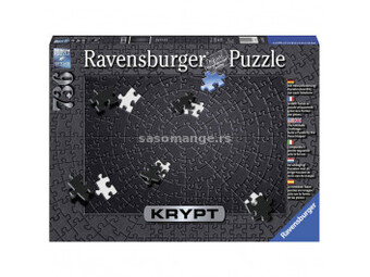 Ravensburger puzzle (slagalice)- KRYPT crni RA15260