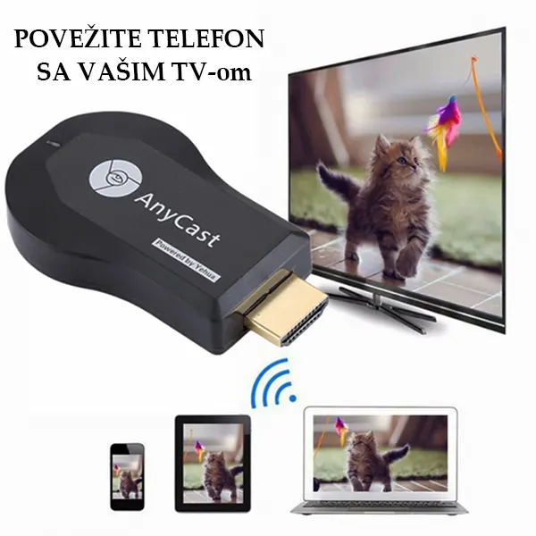 AnyCast bežični adapter M9 Plus Wi-Fi TV