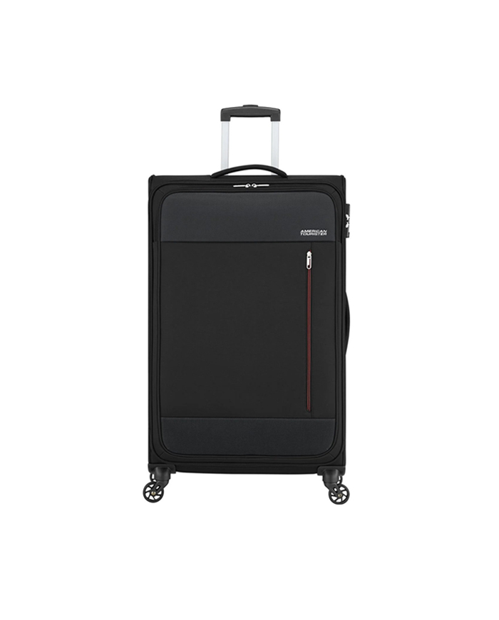 KOFER HOLIDAY HEAT WAVE-SPINNER 80/30 TSA JET BLACK TROLLEY American Tourister