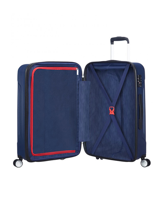 KOFER TRACKLITE-SPINNER 67/24 EXP TSA NAVY BLUE TROLLEY American Tourister