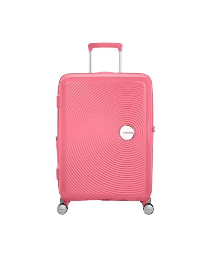 KOFER SOUNDBOX-SPINNER 77/28 TSA EXP CORAL RED TROLLEY American Tourister