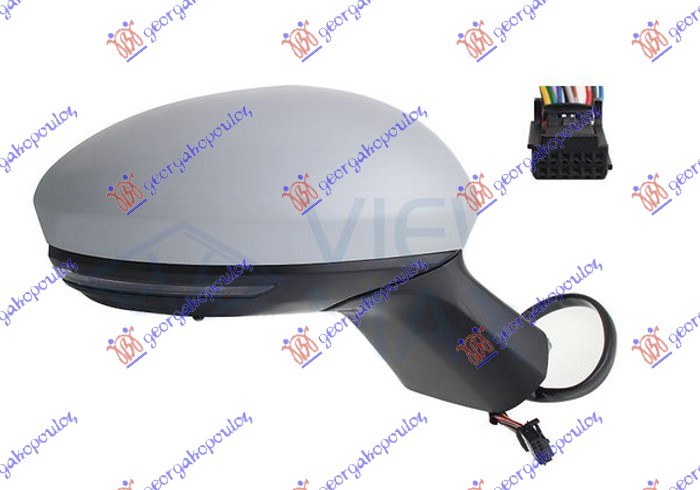 RETROVIZOR ELEKTRICNI PM (MIGAVAC) (SENZOR) (9 PIN) Desna str. RENAULT CLIO (2019-) (OEM: 963011854R, 963053618R, 963651460R)