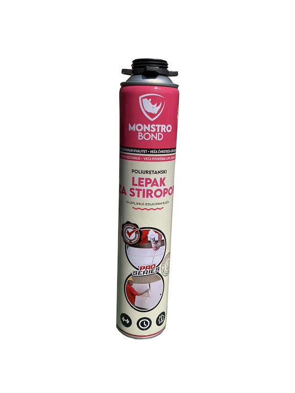 MONSTRO BOND Poliuretanski lepak za stiropor 750ml