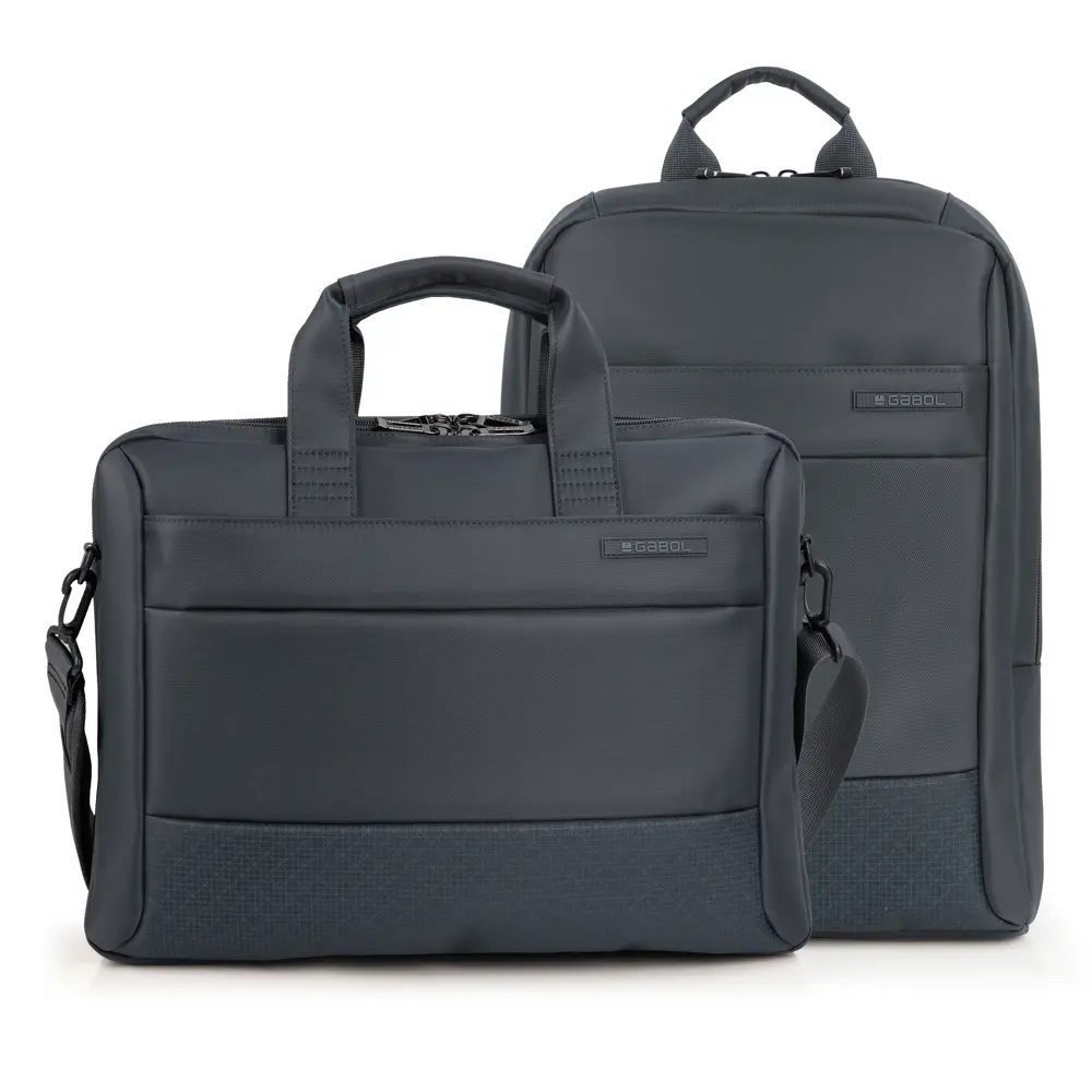 GABOL Set torba za laptop + ranac Tide 15,6" sivi