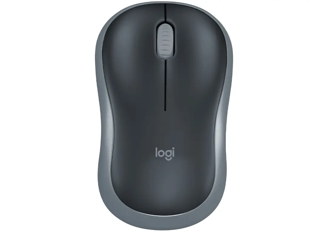 Logitech M185 Bežični miš, Optički, 1000 DPI, Sivi