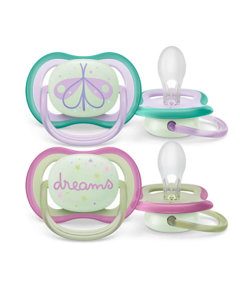 Avent Ultra Air Noćne varalice za devojčice 0-6 meseci Butterfly&Dreams SCF376/19