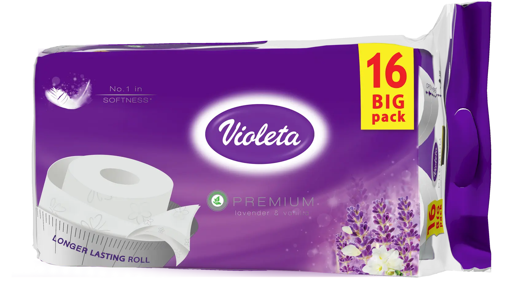 VIOLETA Premium toalet papir Lavanda 16/1