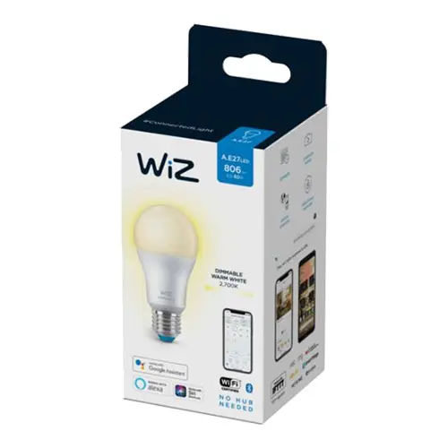 WIZ Wi-fi sijalica BLE 8,5W (60W) A60 E27 927 DIM 1PF/6