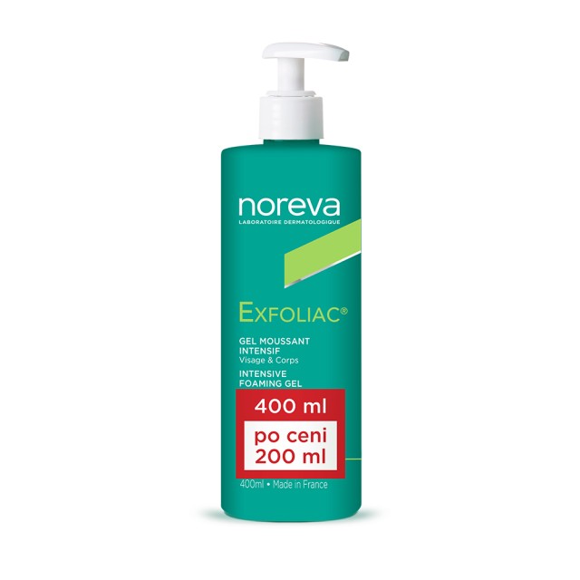 NOREVA PROMO EXFOLIAC PENASTI GEL 400ML PO CENI 200ML